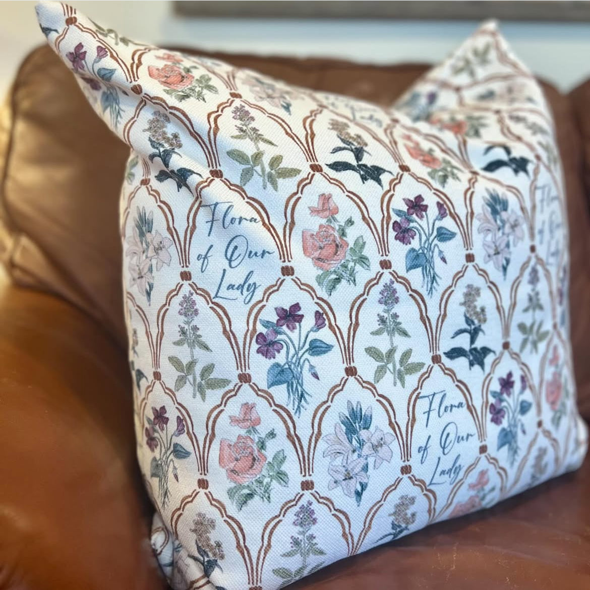 Flora of Our Lady Pillow – Marigold Catholic Goods Co.